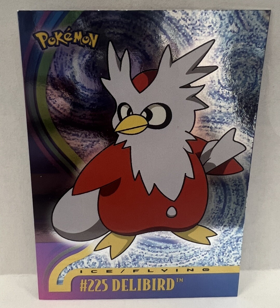 2001 Pokemon Topps Johto Series 1 Delibird #225 Blue Label 1st Print NM ...