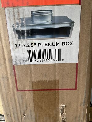 12" Plenum Box for [12" Linear Slot Diffuser - (2 Slot) Double Slot ...
