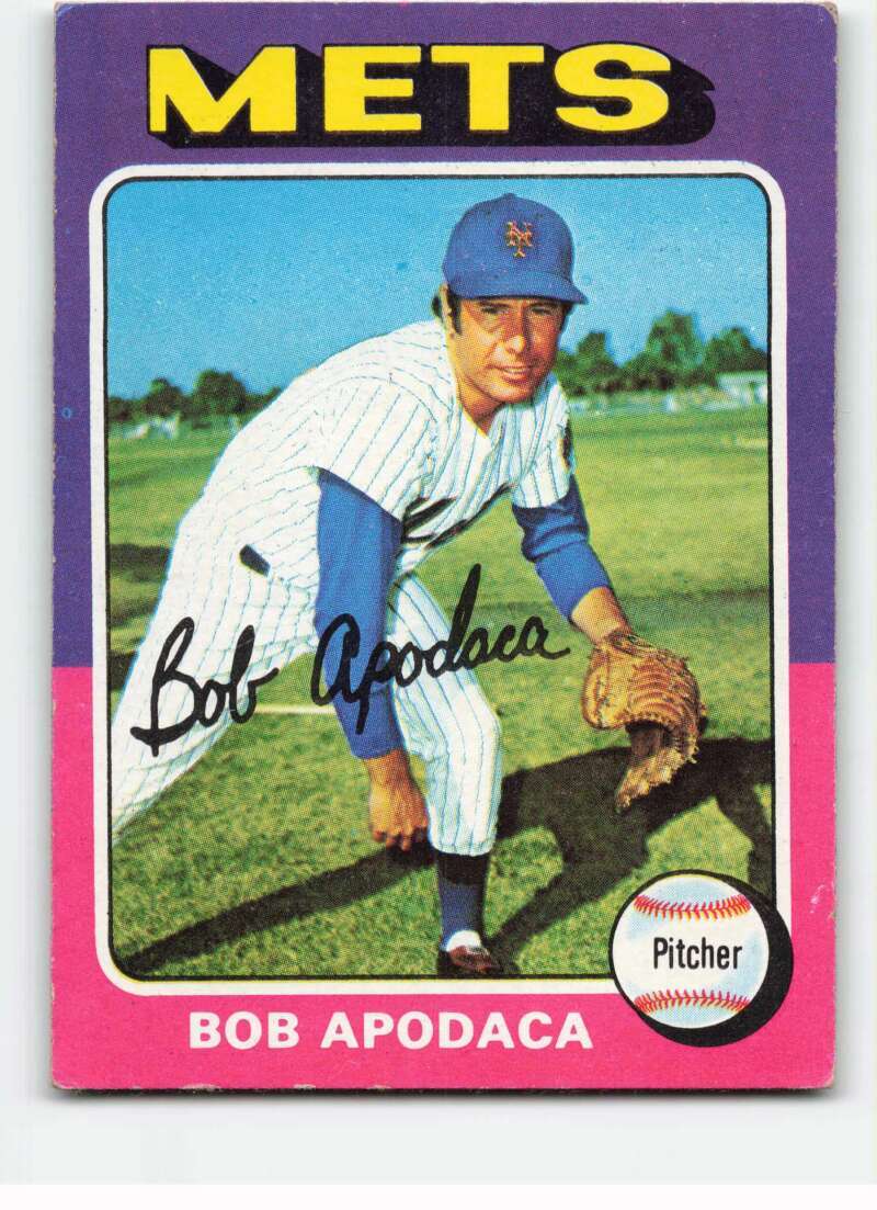 1975 Topps #659 Bob Apodaca EX Excellent Mets 103136 | eBay