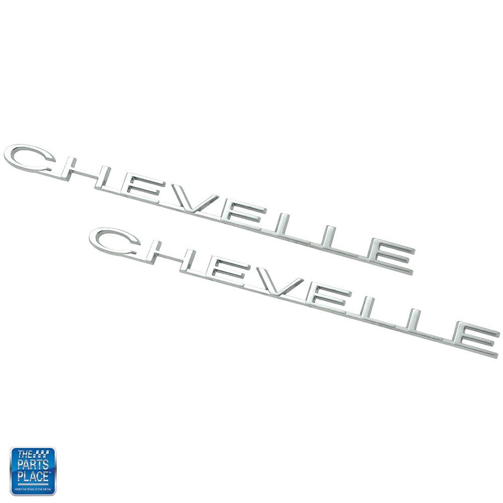 1964 Chevelle Front Fender Emblems "Chevelle" Pair | eBay