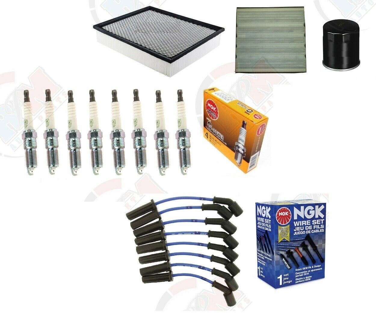 NGK Tune Up Kit 2009-2014 for Chevrolet Silverado GMC Sierra 4.8L 5.3L ...