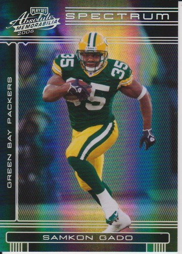 2006 Absolute Memorabilia Spectrum Silver #61 Samkon Gado RC (Packers ...