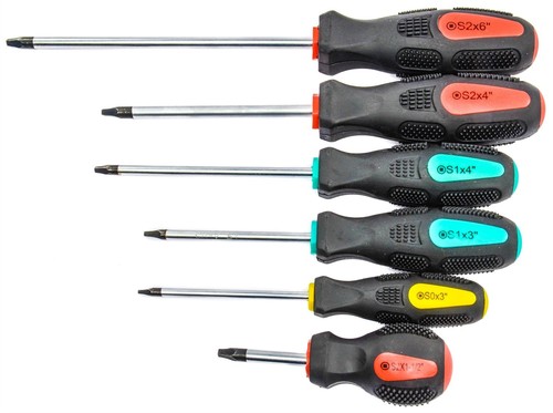 JEGS 69-pc Magnetic Screwdriver set Awls Torx Square Phillips Slotted ...