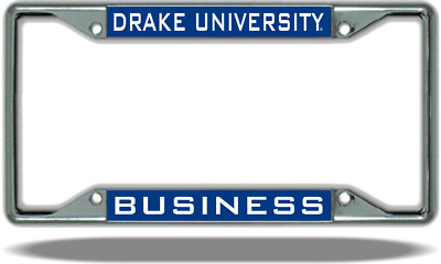 Drake University BUSINESS License Plate Frame | eBay