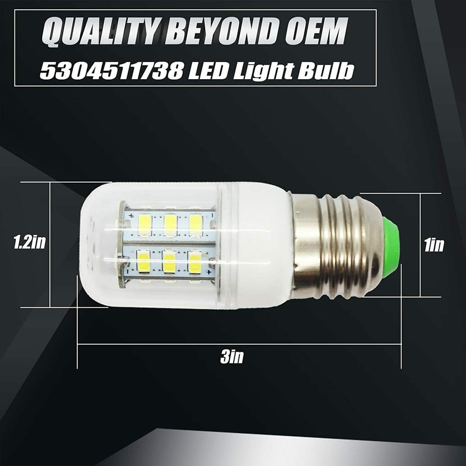 2 PCS New Refrigerator LED Light Bulb 5304511738 AP6278388 For ...