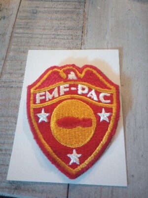 WW2 USMC FMF PAC Bomb Disposal Units on cut edge Badge Patch | eBay
