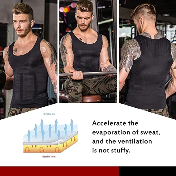Gynecomastia Compression Shirts for Men Tank Top Fajas para Hombres ...