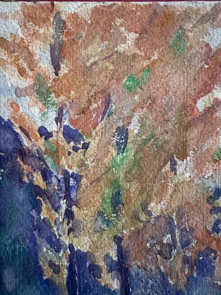 Vintage Landscape Drawing Tree Fauvism Autumn Jean Terles Art Deco | eBay