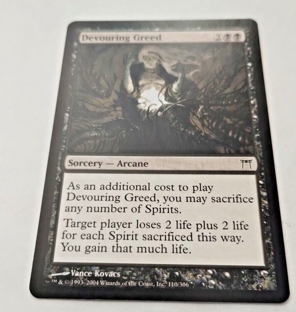MTG Devouring Greed Champions of Kamigawa 110/306 Regular Common for ...