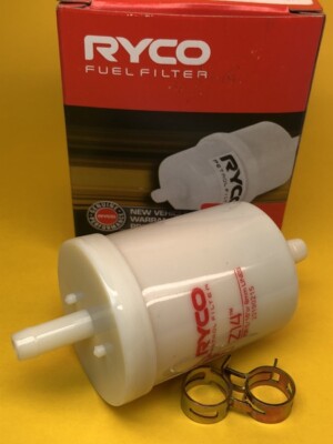 5/16" 7.9 mm straight barb Fuel filter E85 OK Universal Carby plastic ...