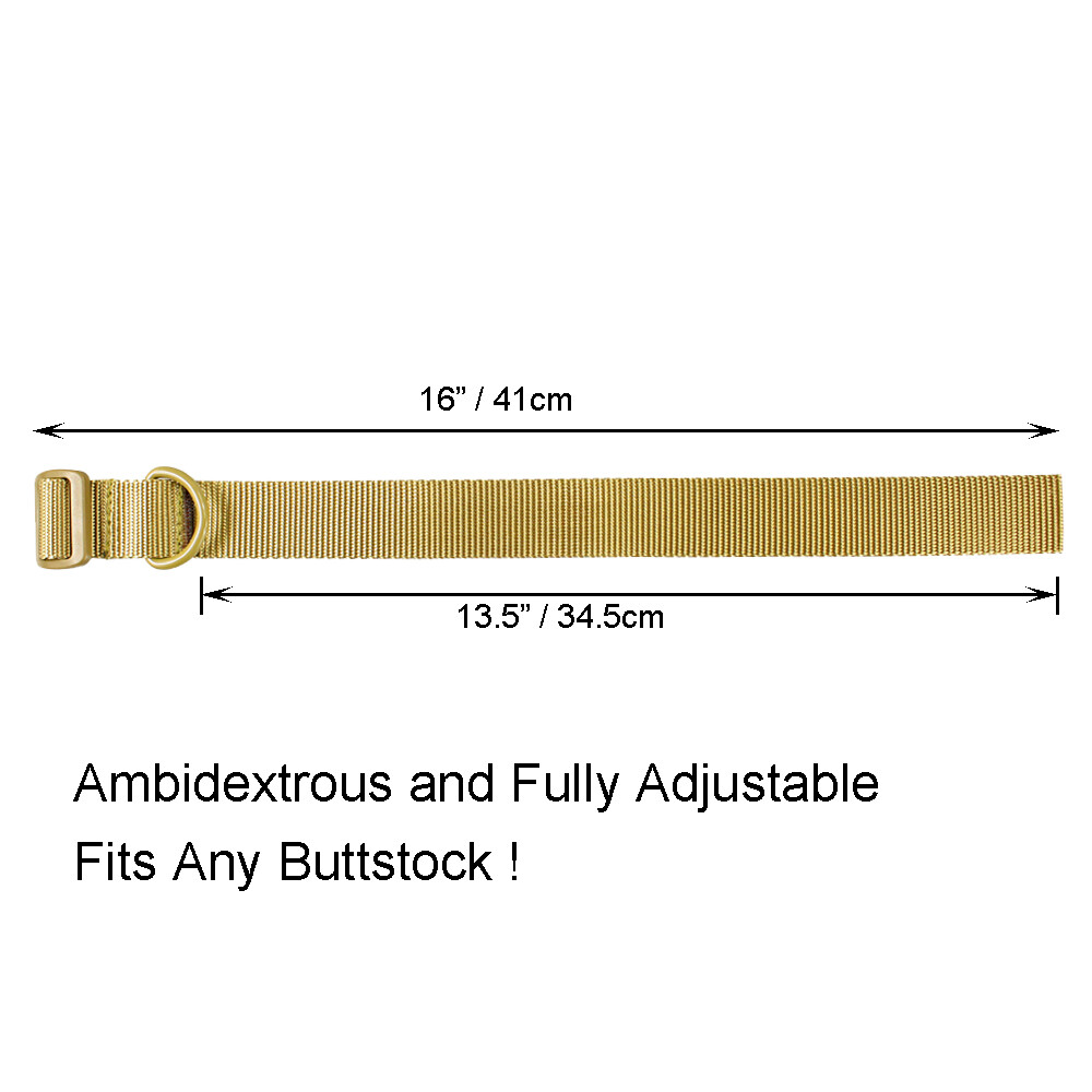 Tactical Gun Sling Adapter Heavy Duty D Ring Loop Shoulder Strap ...