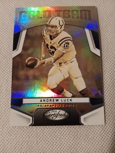2016 ANDREW LUCK PANINI CERTIFIED GOLD TEAM NFL CARD #10 INDIANAPOLIS ...