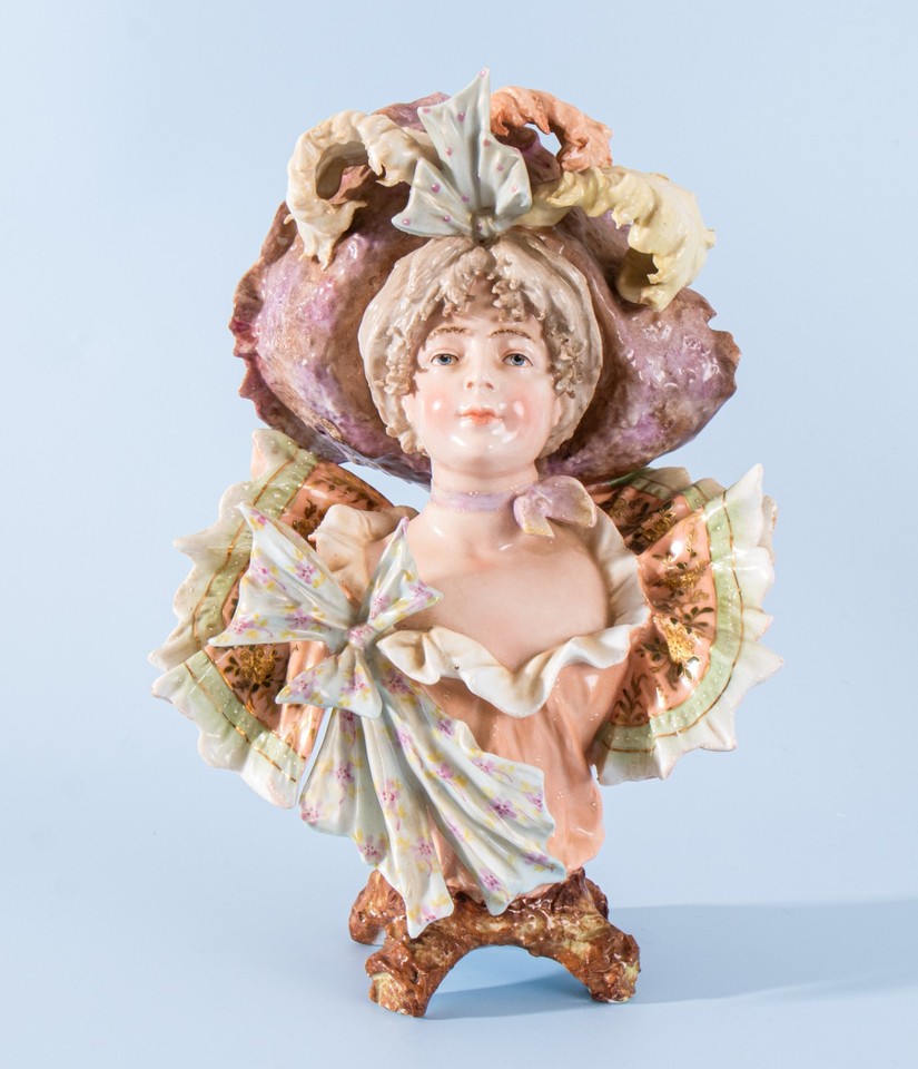 RW Rudolstadt Art Nouveau Germany Porcelain Figurine Bust c.1900 Marked | eBay