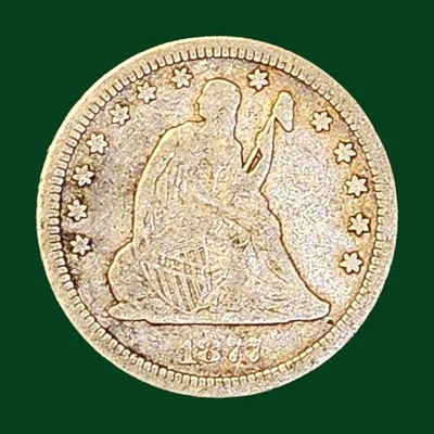 1877 Seated Liberty Quarter from the Carson City Mint | eBay