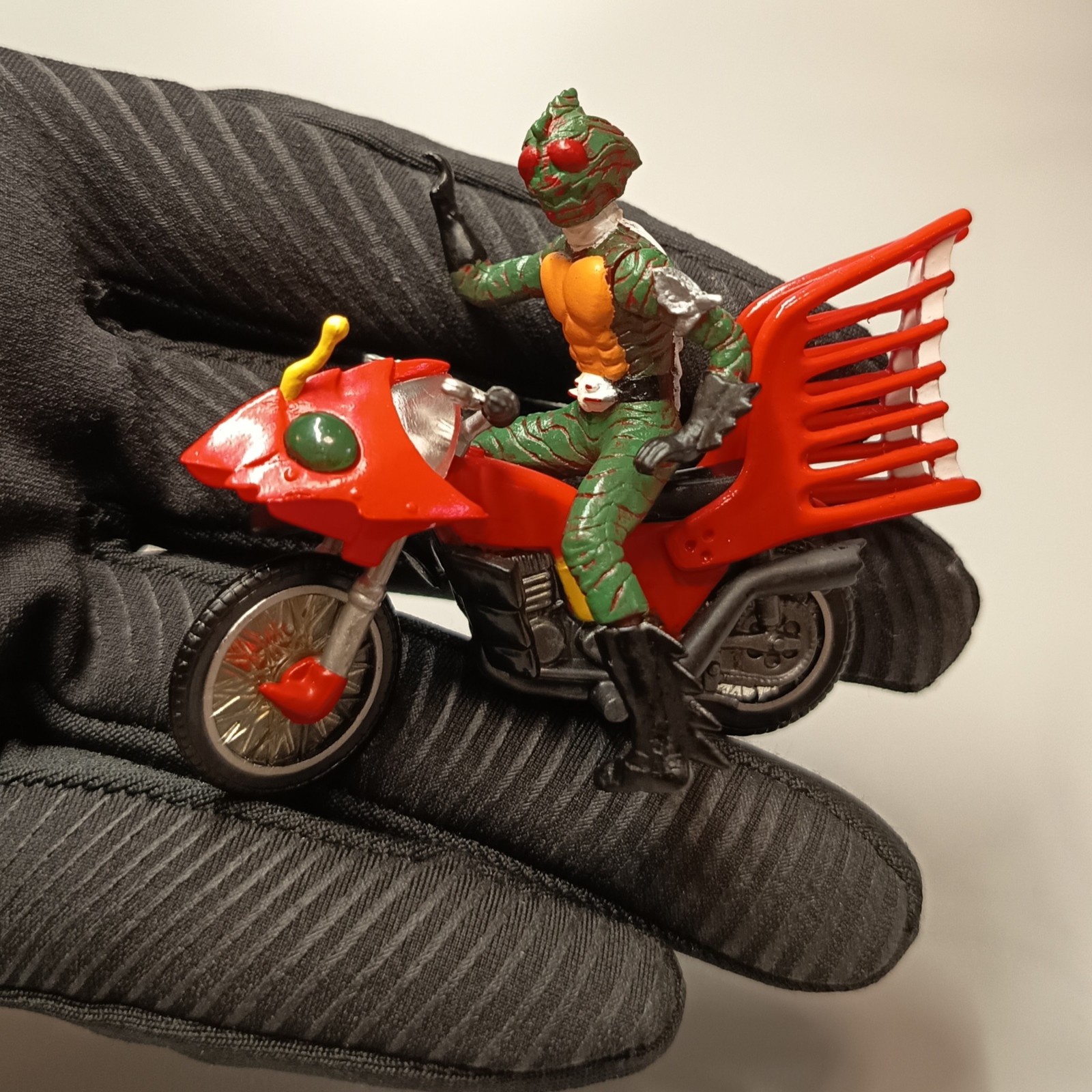 Kamen Rider AMAZON & JUNGLER BIKE 2.5" Mini Figure Toy Bandai HG ...