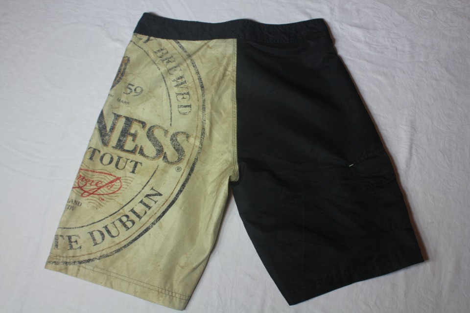Authentic Mens Guinness Irish Beer Stout Swim Trunks Suit Size 30 | eBay