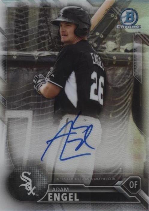 2016 Bowman Chrome - Prospects Autographs Adam Engel #CPA-AEN Refractor ...