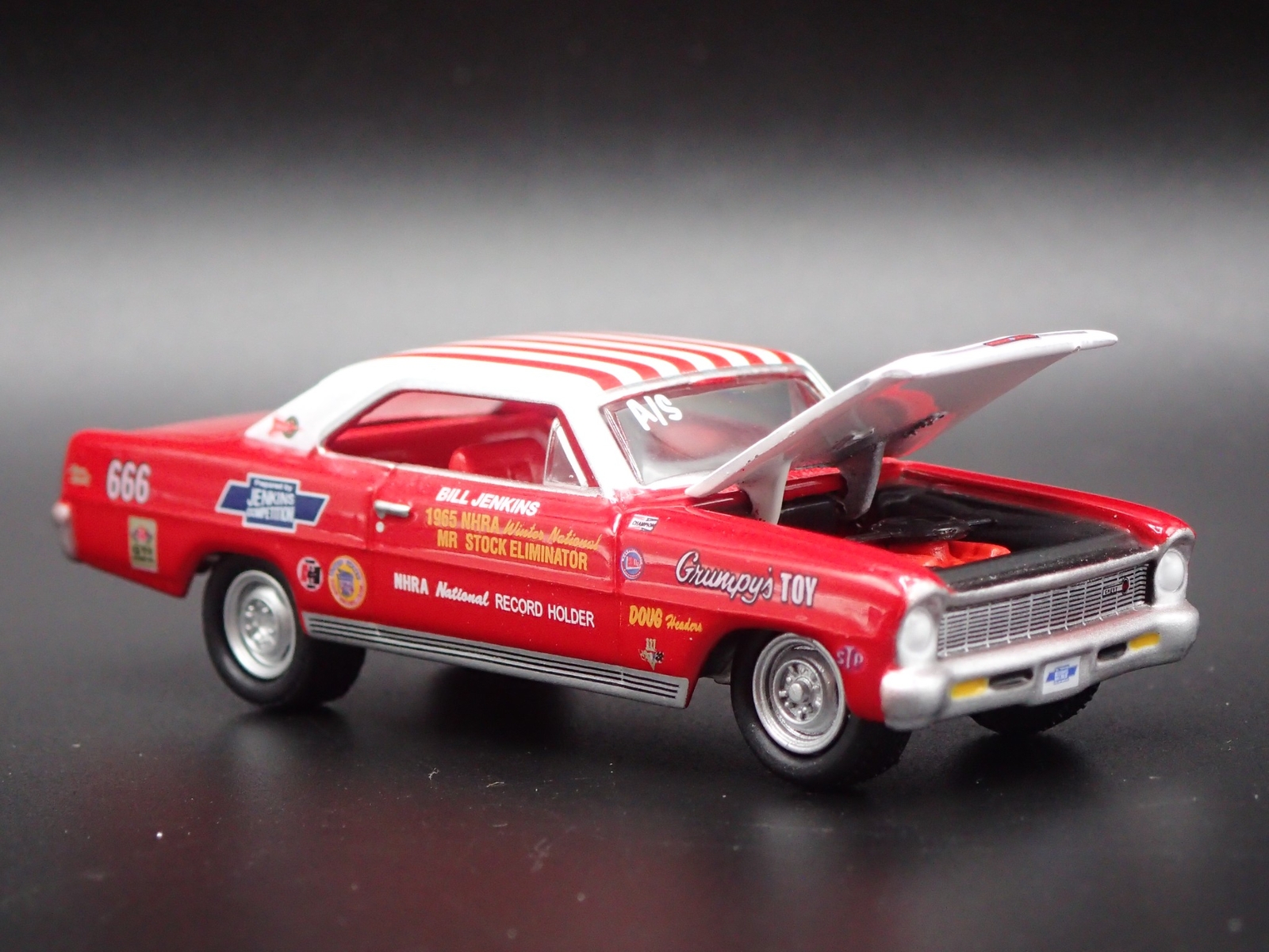 1966 CHEVY CHEVROLET NOVA BILL JENKINS GRUMPYS TOY 1:64 SCALE DIECAST ...