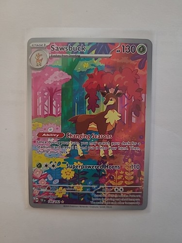 Sawsbuck #166/162 SV Temporal Forces 2024 Pokemon Illustration Rare TCG ...