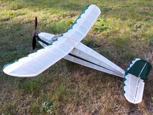 'Ajax' 30" Keil Kraft - Vintage Rubber model ~ Laser-cut Balsa Wing RIB ...