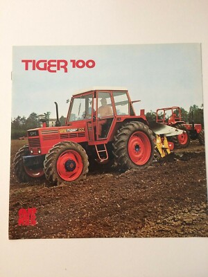 SAME Tiger 100 Tractor Color Brochure Italy 8 pg. Original '77 near ...
