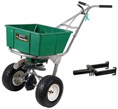 LESCO 80LB. Walk-Behind Spreader 101186 w/ Rittenhouse Spreader Caddy ...