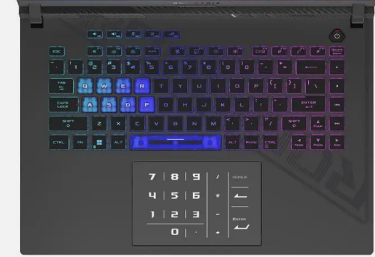 New for Asus ROG Strix Scar 16" G634 G634J G634JY 4-zone RGB backlit US ...