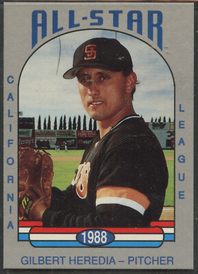 1988 California League All-Stars #2 Gil Heredia San Jose Giants | eBay