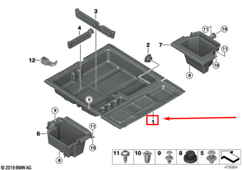 NEU BMW F25 LUGGAGE FLOOR FLOOR -SPEICHER 51479175108 9175108 ORIGINAL ...