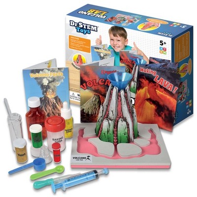 Dr. STEM Volcano Lab Kit | Erupting Experiments with Foam Pad for Kids ...