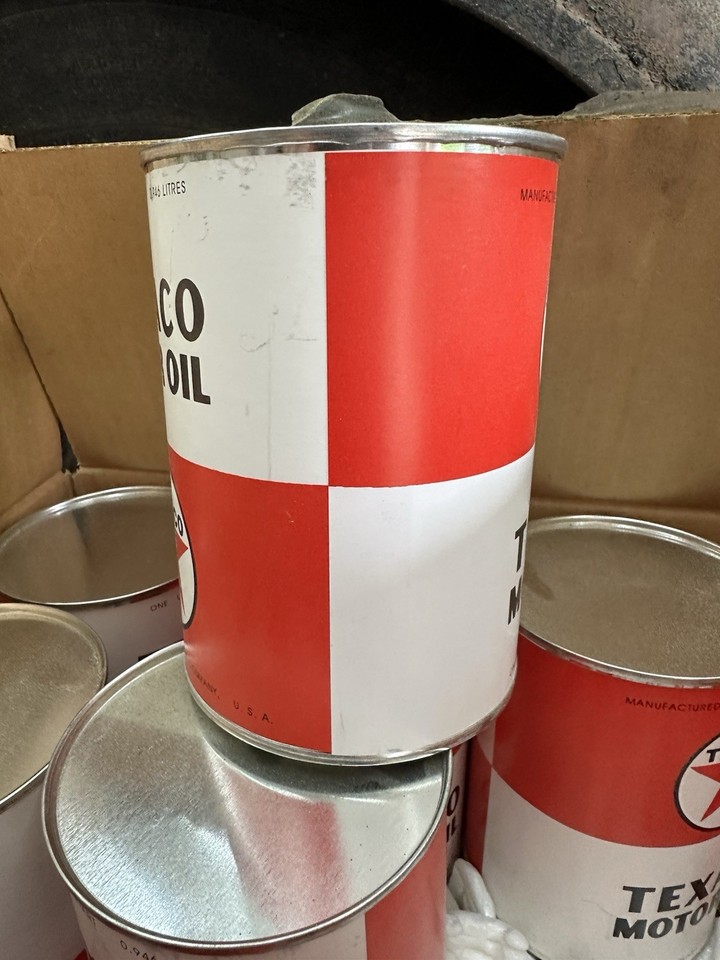 NEW LOT OF 36 Vintage TEXACO 1 QUART Display OIL Repro CANS Gas Station ...