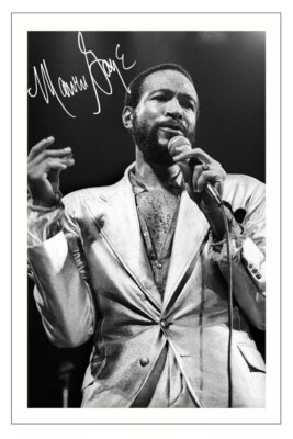 MARVIN GAYE Signed Autograph PHOTO Gift Signature Print Music | eBay