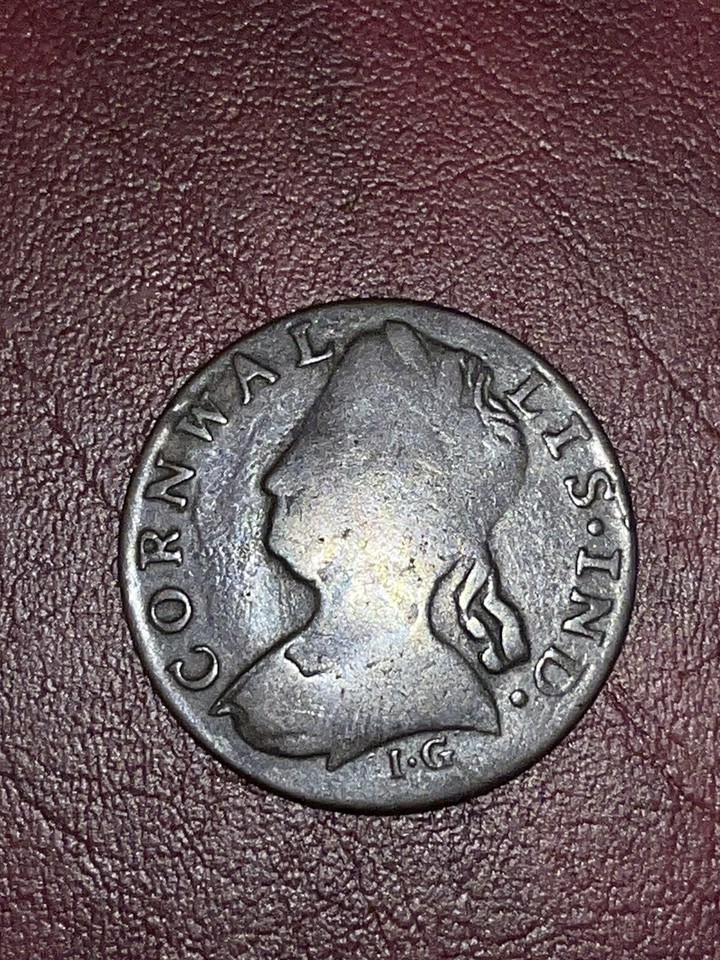 Extremely Rare 1779 Bonny Girl, Cornwallis Evasion Token HalfPenny ...