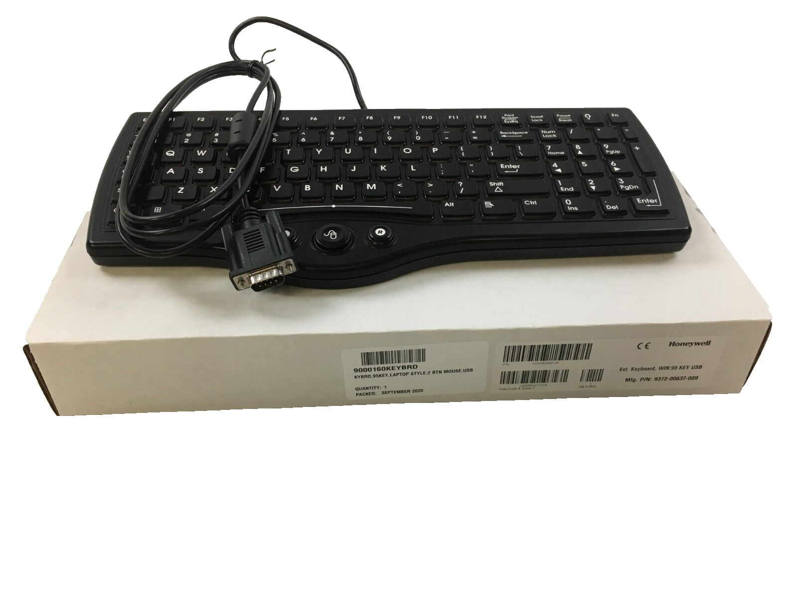 Honeywell Windows Style 95 key rugged keyboard with integrated 2 button ...