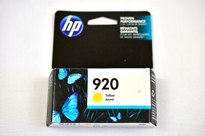 Genuine HP 920 Yellow Standard Yield Ink Cartridge for Officejet 6000 ...