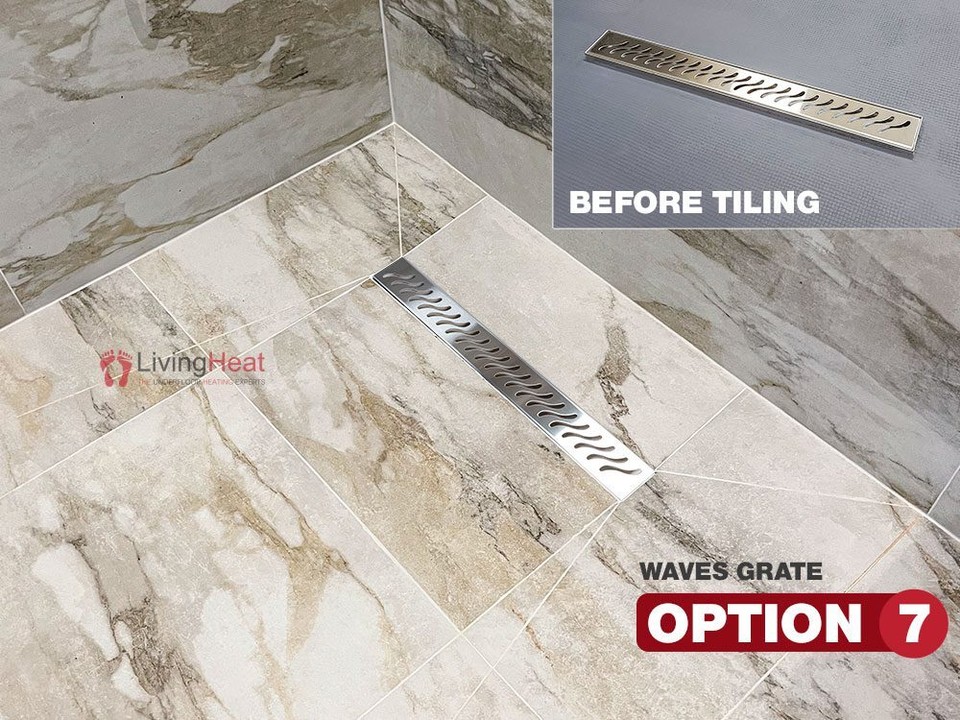 Wet Room Linear Shower Tray Kit With Drain Options - Reinforced ...