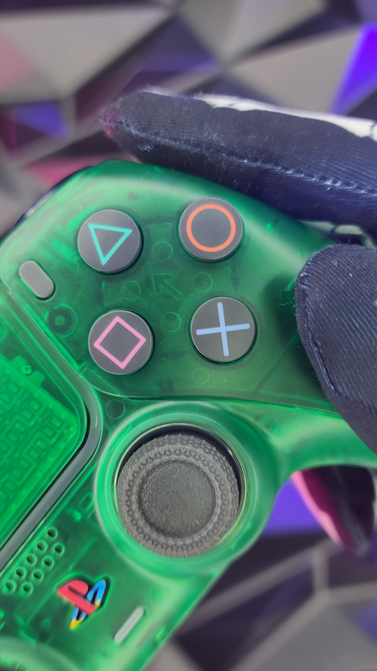 PS2 Emerald Killscreen Esports Clear Green Retro PS5 Controller DualSense Clicky | eBay