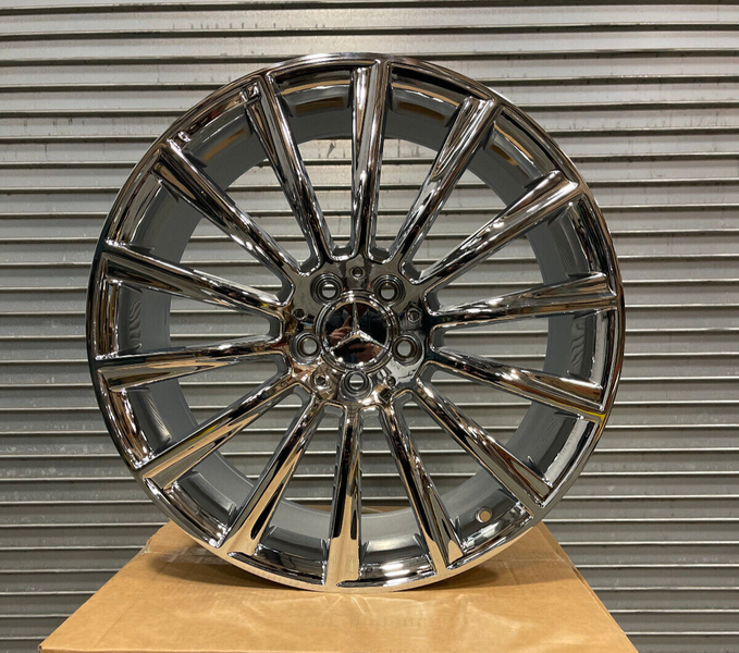 4) 22" Chrome Mercedes Benz AMG Wheels Rims S500 S560 S580 S550 GLE350 ...