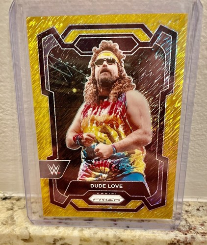Dude Love 2024 Panini Prizm WWE FOTL GOLD SHIMMER PARALLEL Card /5 Mick ...