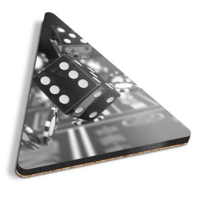 1x Triangle Coaster - BW - Red Dice Game Casino Chips #36762 | eBay UK