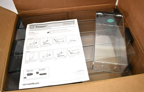 Lot of 20 Alpha World Checkpoint S3 Keeper Showcase Locking Enclosure ...