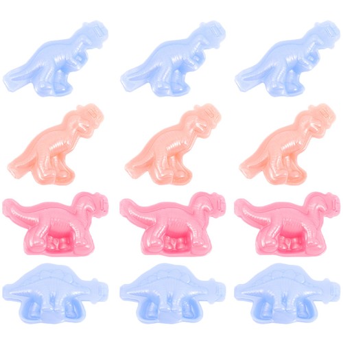 12pcs Dough Dinosaur Toys Plastic Molds Dinosaur Maker Clips for Clay ...