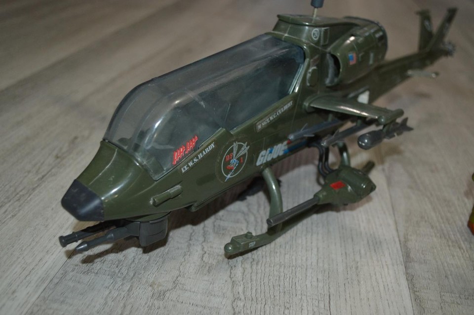 1983 Gijoe XH-1 Helicopter ( Dragonfly ) Vehicle W/ Pilot ( Wildbill ...