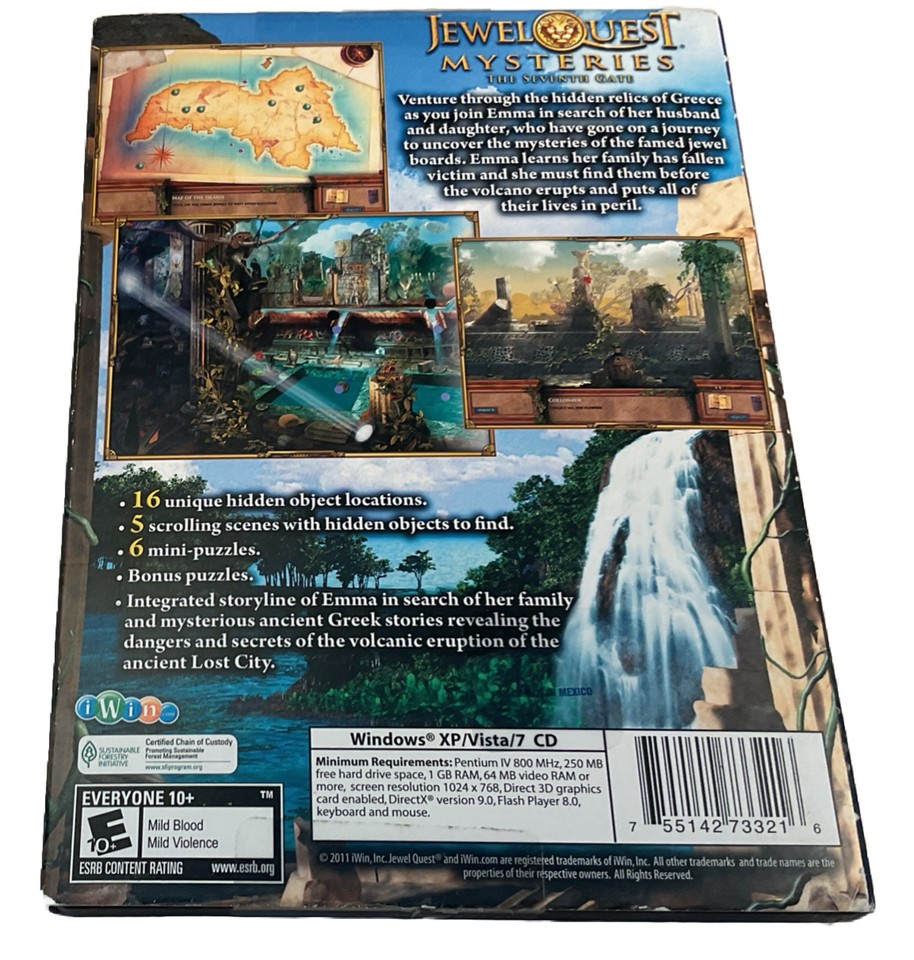 gaming pc desktop computer Jewel Quest Mystery it’s The 7th Gate New | eBay