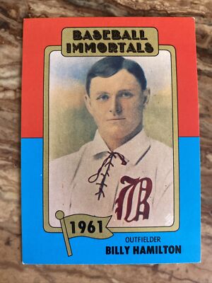 Billy Hamilton Baseball Immortals Trading Card # 86 - PHILADELPHIA- NM ...