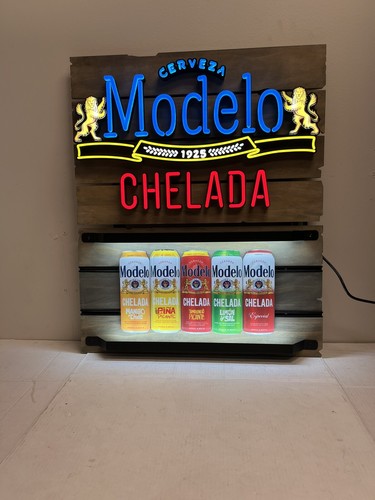 Modelo Chelada Multi-Flavor Beer LED Bar Sign Tiki Bar Neon Signs Bar ...