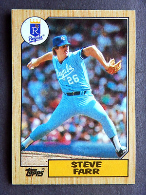 Steve Farr #473 Topps 1987 Baseball Card (Kansas City Royals) | eBay