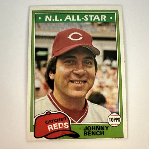 1981 Topps #600 Johnny Bench HOF Cincinnati Reds N.L. All-star VG | eBay