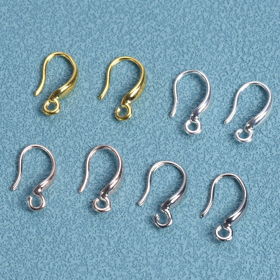 10pcs Copper Earring Clasps Hooks Earwire Fittings For Jewelry Earrings ...