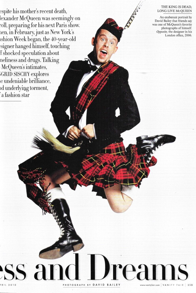 Vanity Fair Magazine Michael Douglas Alexander McQueen Larry Fink ...